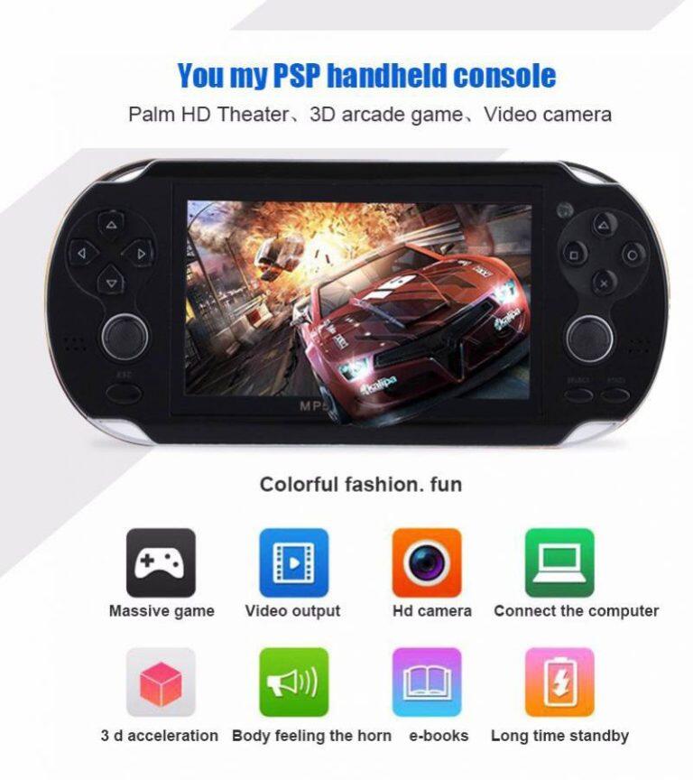 X7 Plus 5.1 Inch 128 BIT handheld Game Console and MP5 Video Player