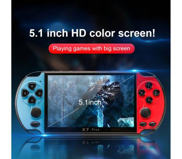 X7 Plus 5.1 Inch 128 BIT handheld Game Console and MP5 Video Player